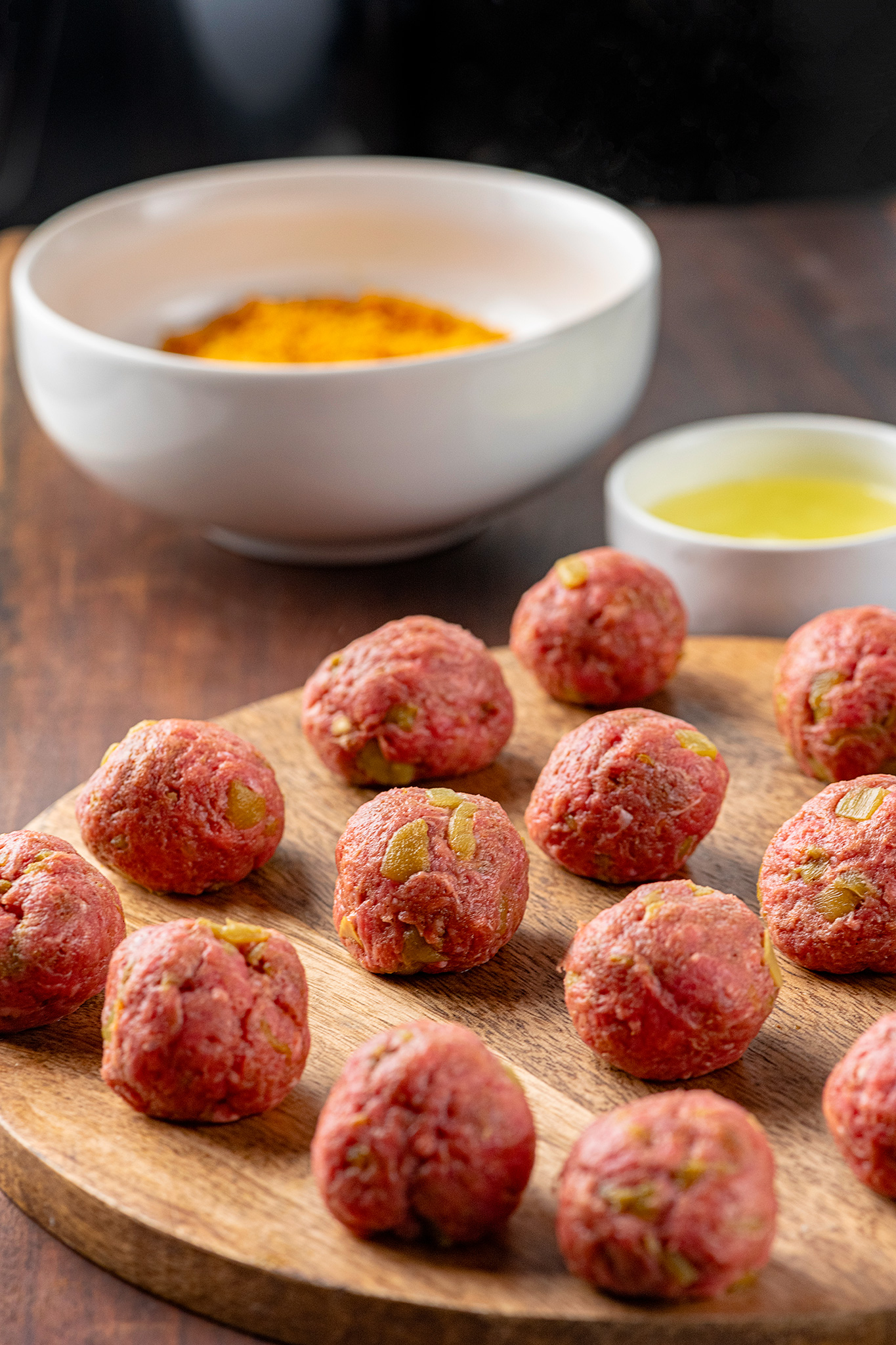 Air Fryer Nacho Cheese Meatballs